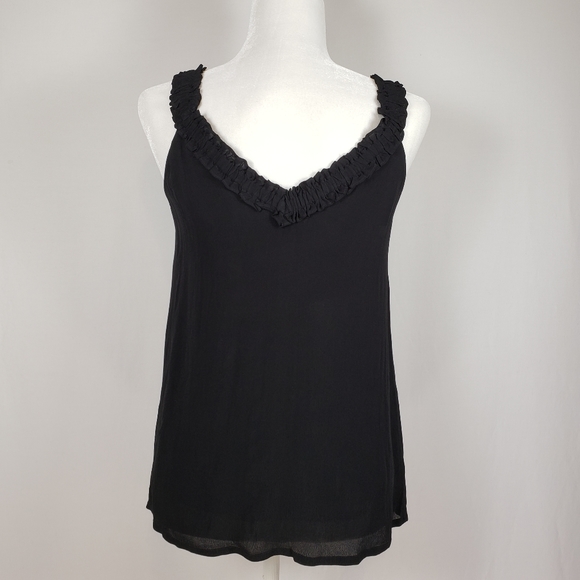 Massimo Dutti | Tops | Nwt Massimo Dutti Black V Neck Tank Top | Poshmark